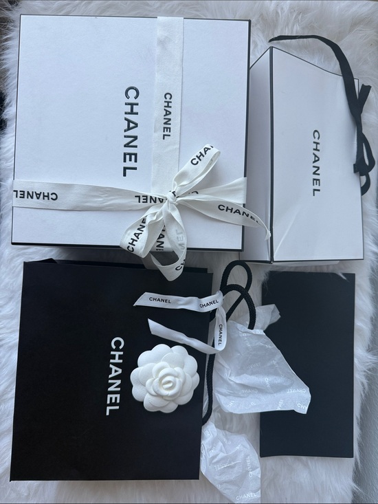 CHANEL | Other | Chanel White And Black Logo Gift Box Set | Poshmark